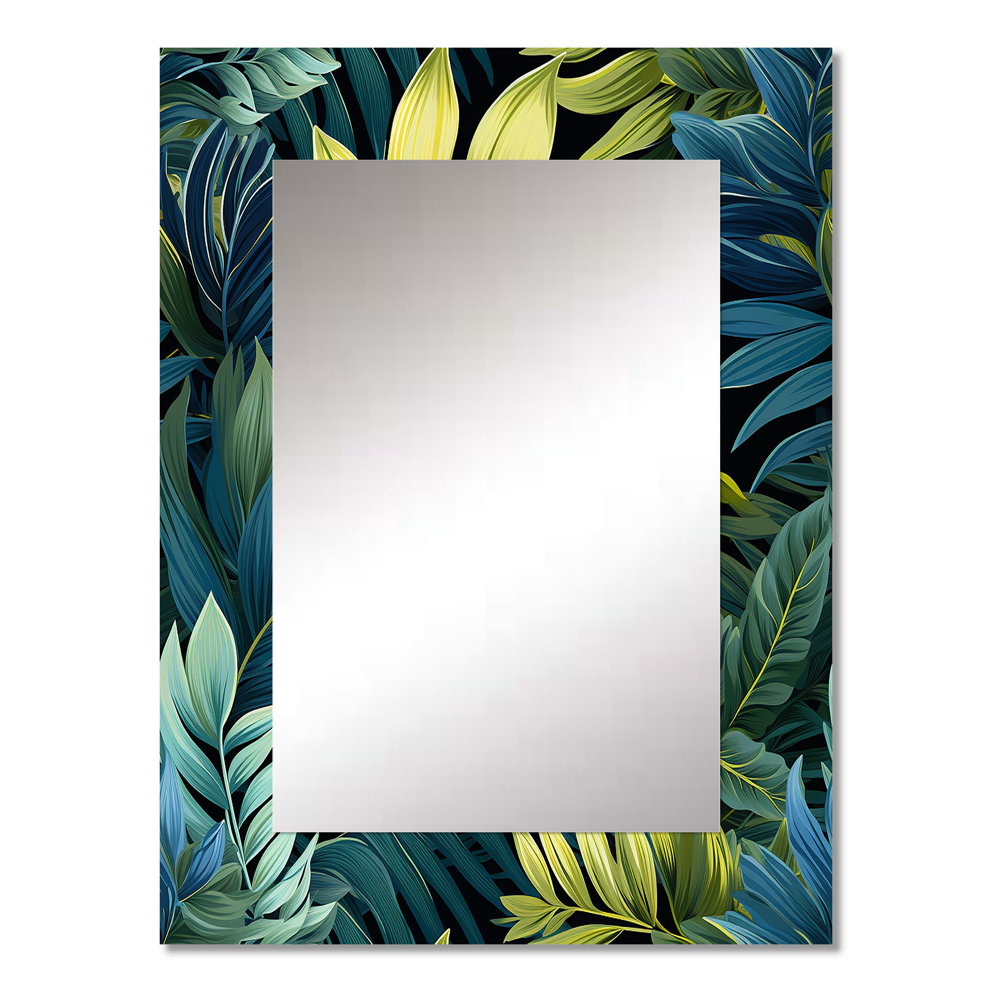 Dakota Fields Angilia Azure And Green Canopy Tropical Pattern ...