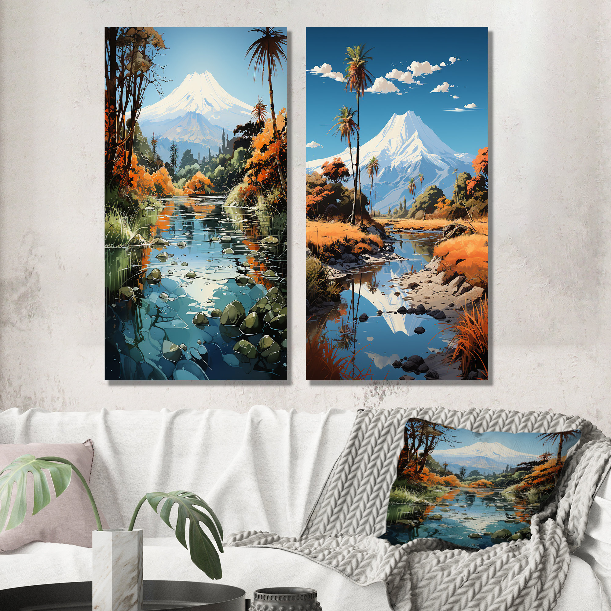 Millwood Pines Volcano Volcanic Reflections - Volcano Wall Art Prints ...