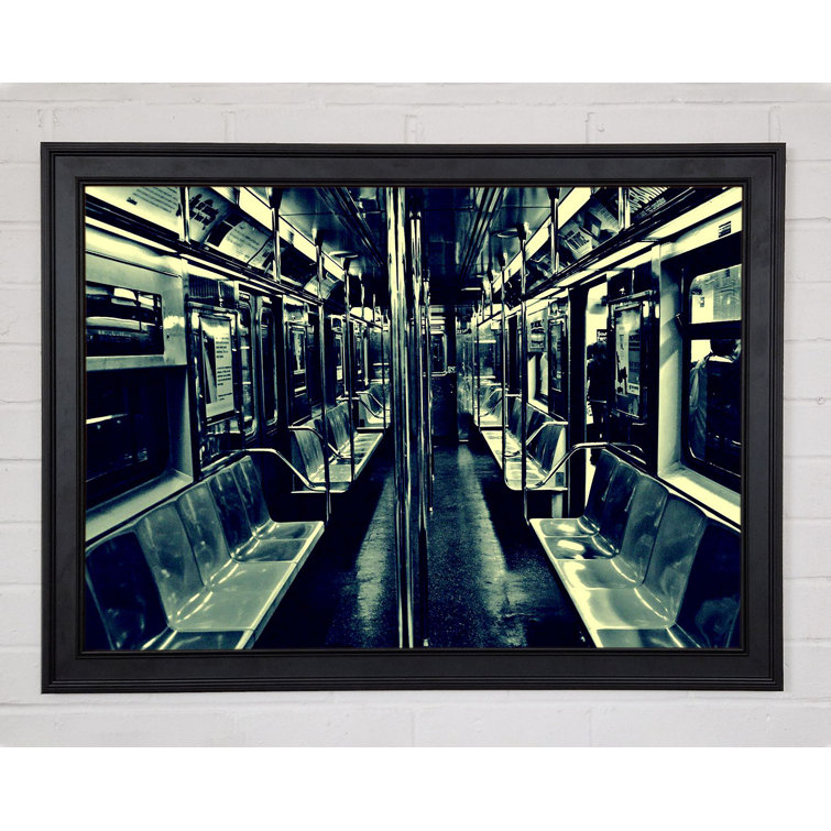 Ebern Designs New York City Train - Single Picture Frame Art Prints ...