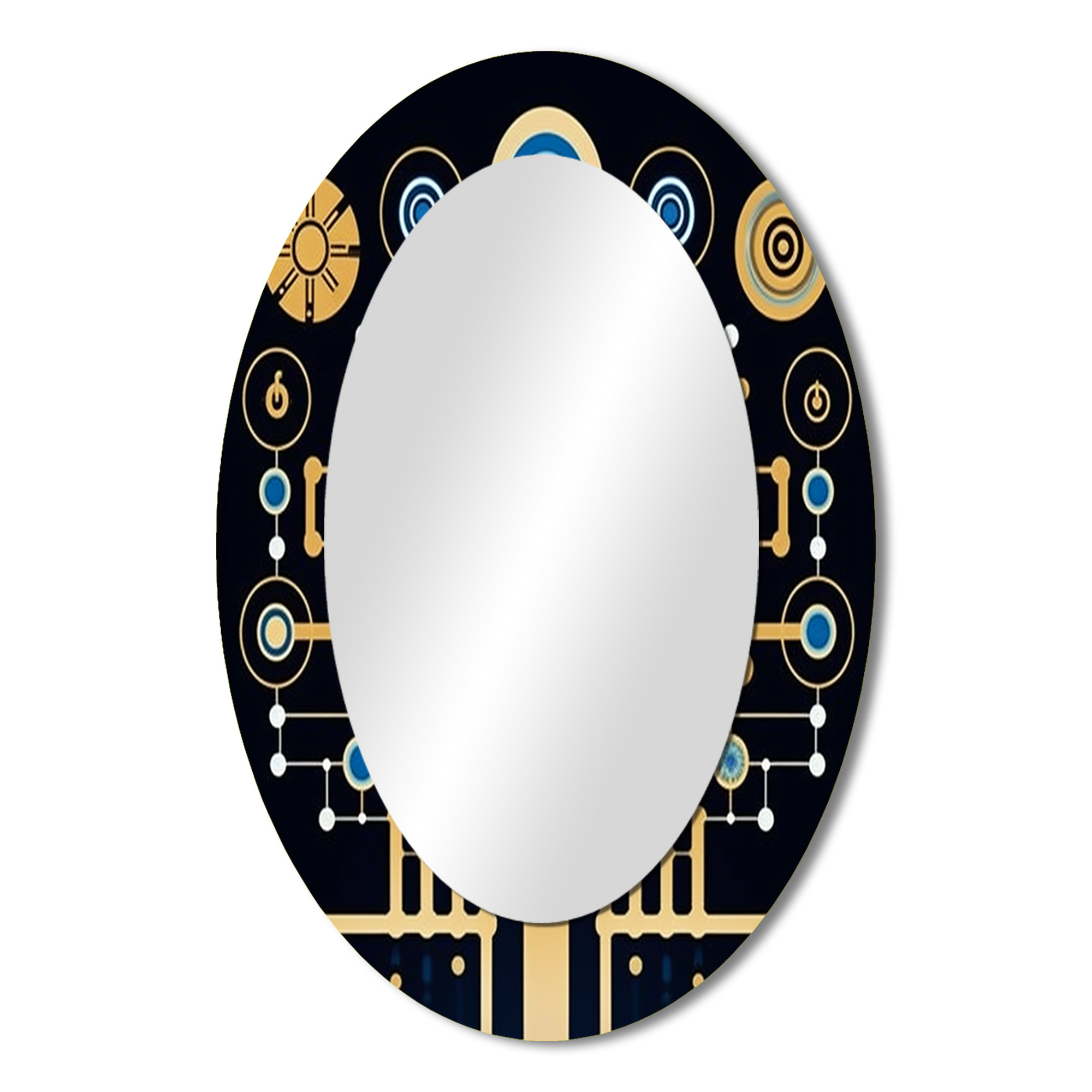 Ivy Bronx Future Geometry Awakening Of Awareness III - Modern Oval Wall ...