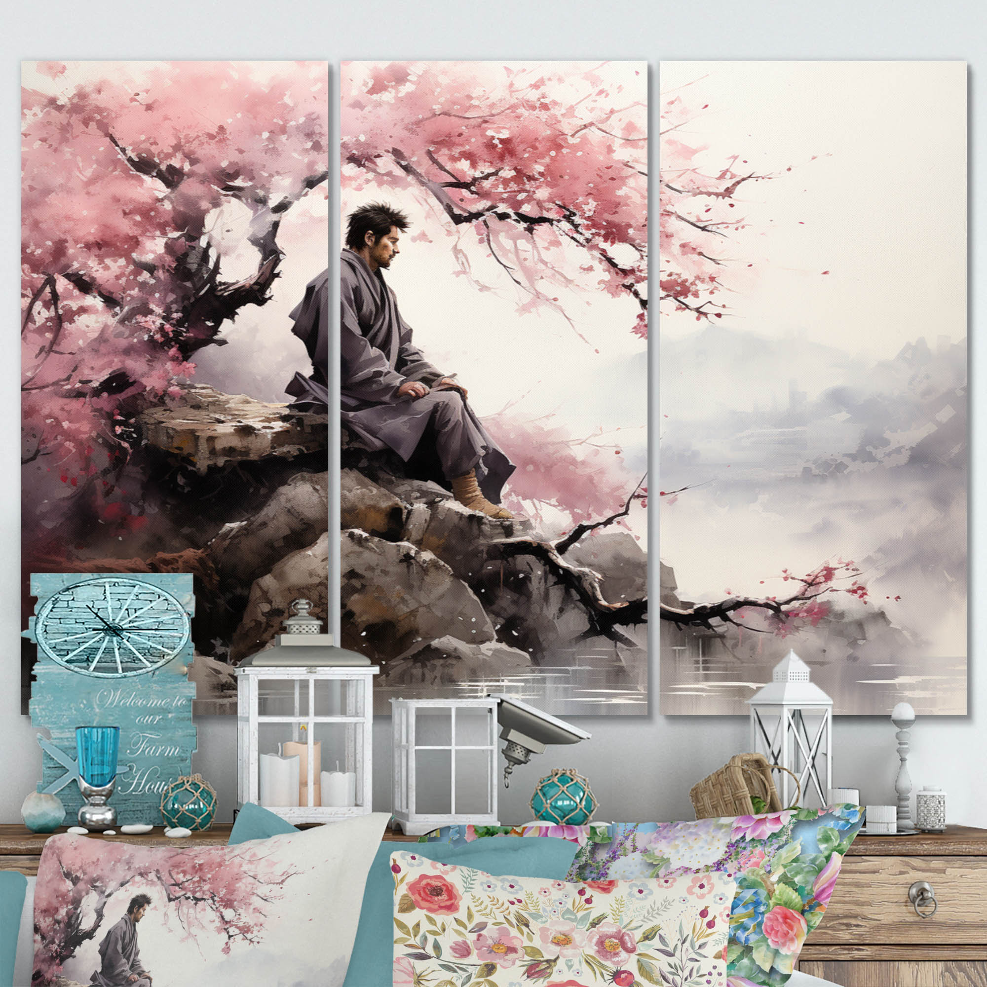 Winston Porter Asian Art Samurais Resolve VIII On Canvas 3 Pieces Print ...