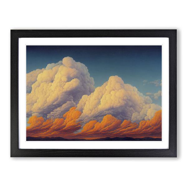 17 Stories Boundless Clouds - Single Picture Frame Print | Wayfair.co.uk