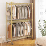Rebrilliant Hico 24'' Metal Rolling Clothing Rack | Wayfair