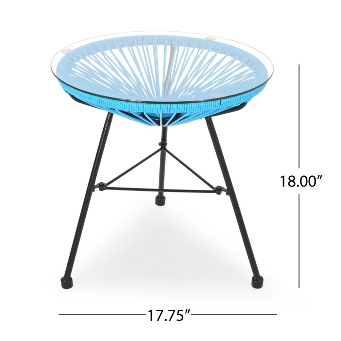 Wrought Studio Outdoor Modern Side Table & Reviews | Wayfair