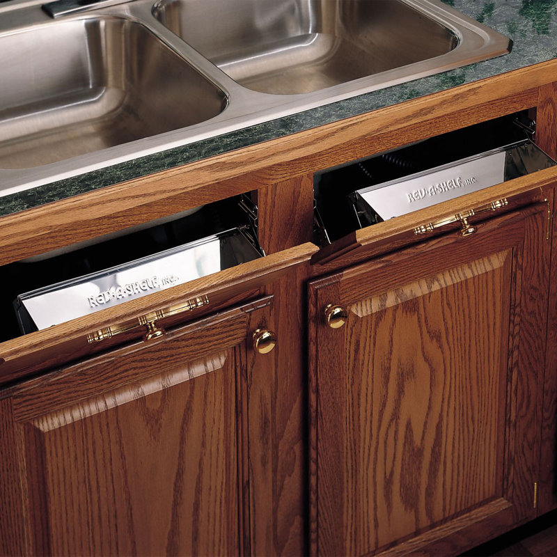 Rev-A-Shelf Tip Out Tray w/ Soft-close for Sink Base Cabinet & Reviews ...