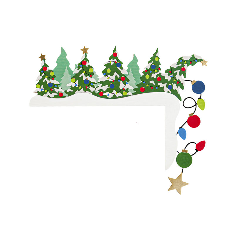 The Holiday Aisle® Christmas Tree Metal Door Frame Decor | Wayfair