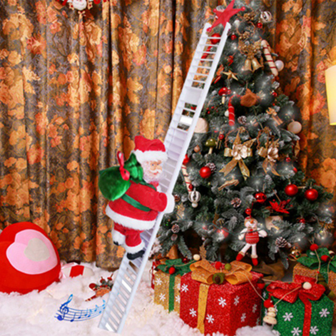 The Holiday Aisle® Christmas Ornaments Santa's Electric Ladder | Wayfair