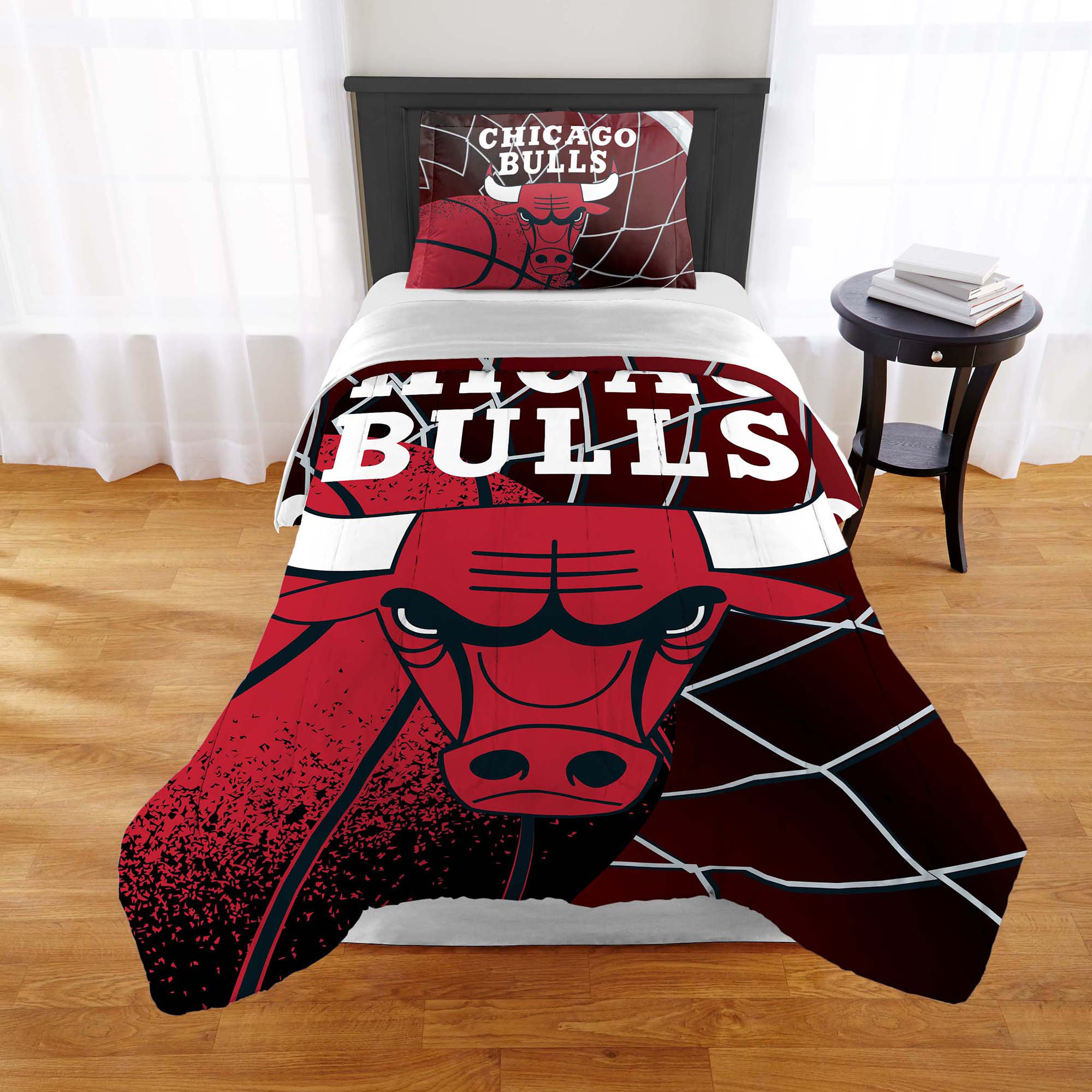 Sweet Home Collection NBA Chicago Bulls Officially Licensed Comforter ...