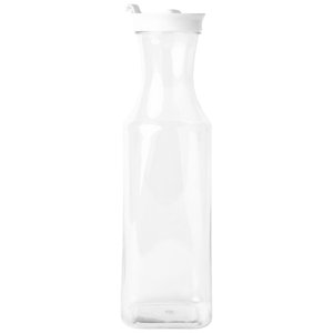 Ebern Designs 34Oz Clear Plastic Water Carafe Pitchers With Black Flip ...