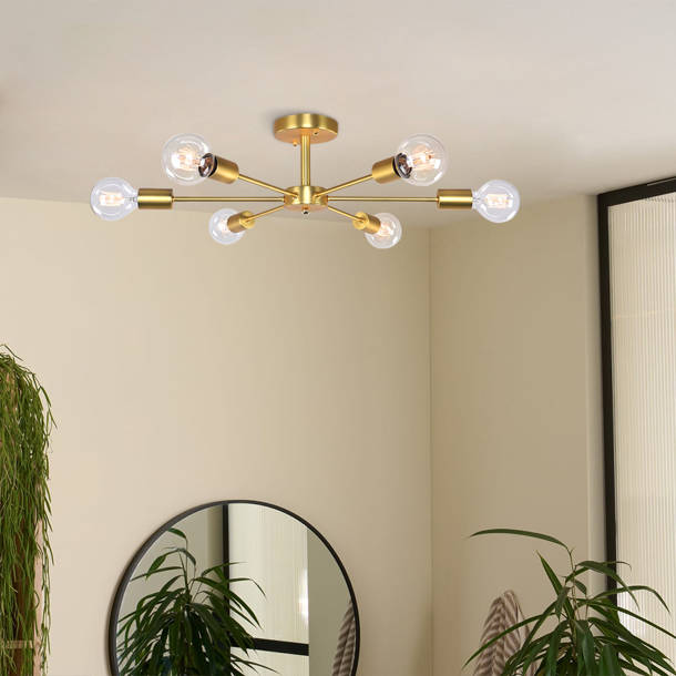 Wade Logan® Burness 15 - Light Dimmable Sputnik Modern Linear ...