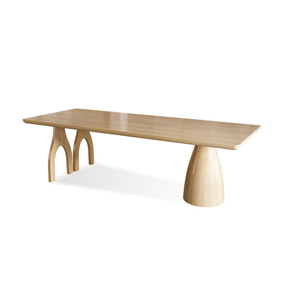 Corrigan Studio® Burlywood Rectangular Solid Wood Dining Table | Wayfair