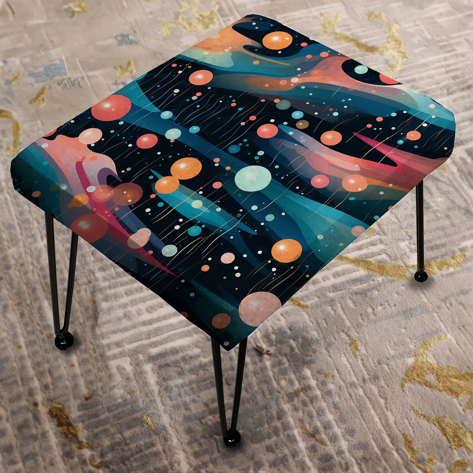 Design Art Mystic Cosmos Polka Dots Pattern - Polka Dots Rectangle ...