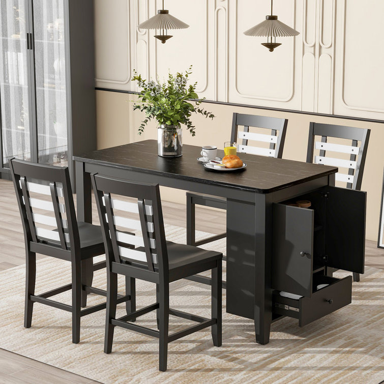 Red Barrel Studio® Rasalingam 5 - Piece Trestle Dining Set | Wayfair