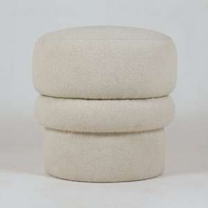 Latitude Run® Boucle Vanity Stool | Wayfair