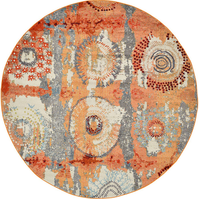 Langley Street Eddins Performance Orange Rug & Reviews | Wayfair