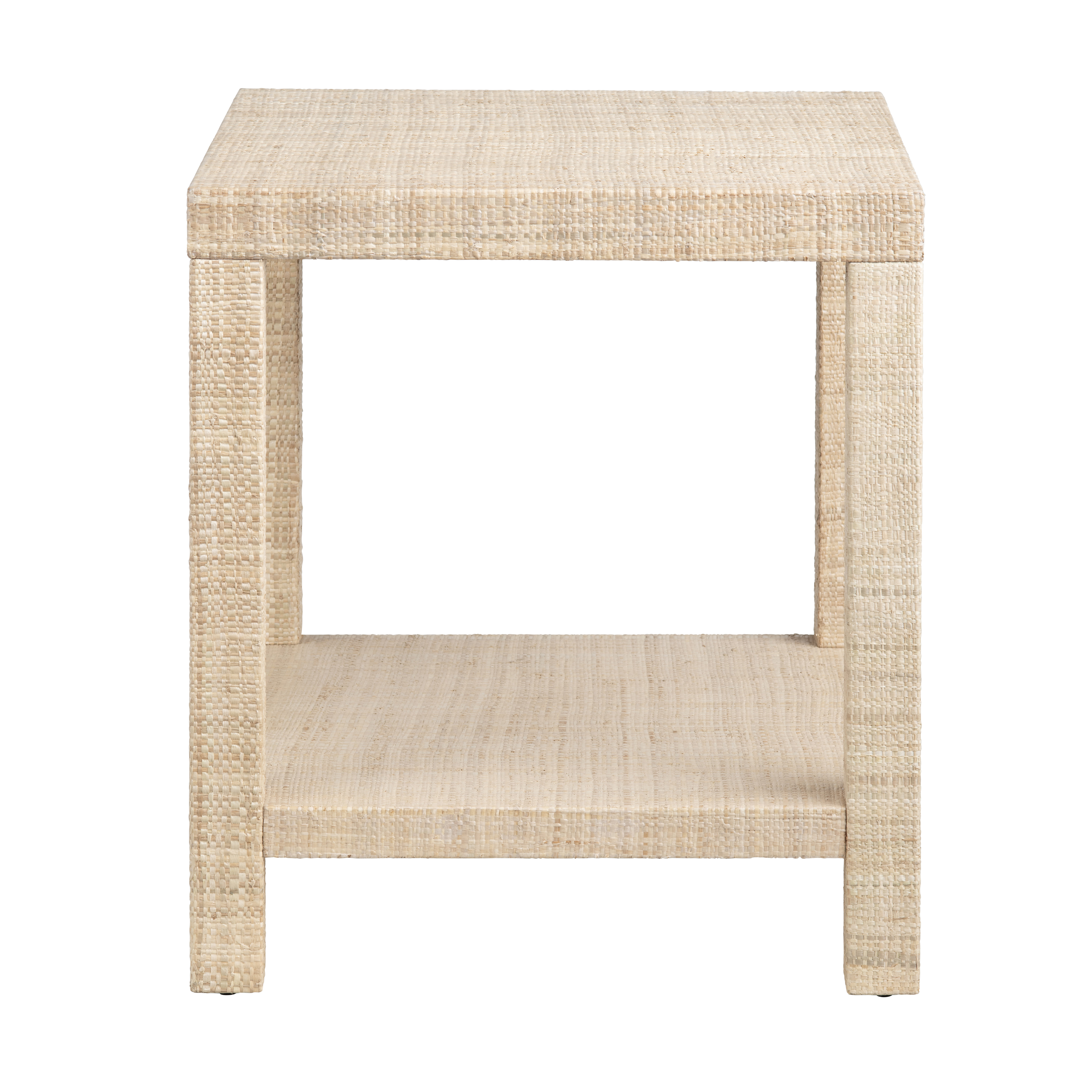 Red Barrel Studio® Montrail Raffia Square End Table & Reviews | AllModern