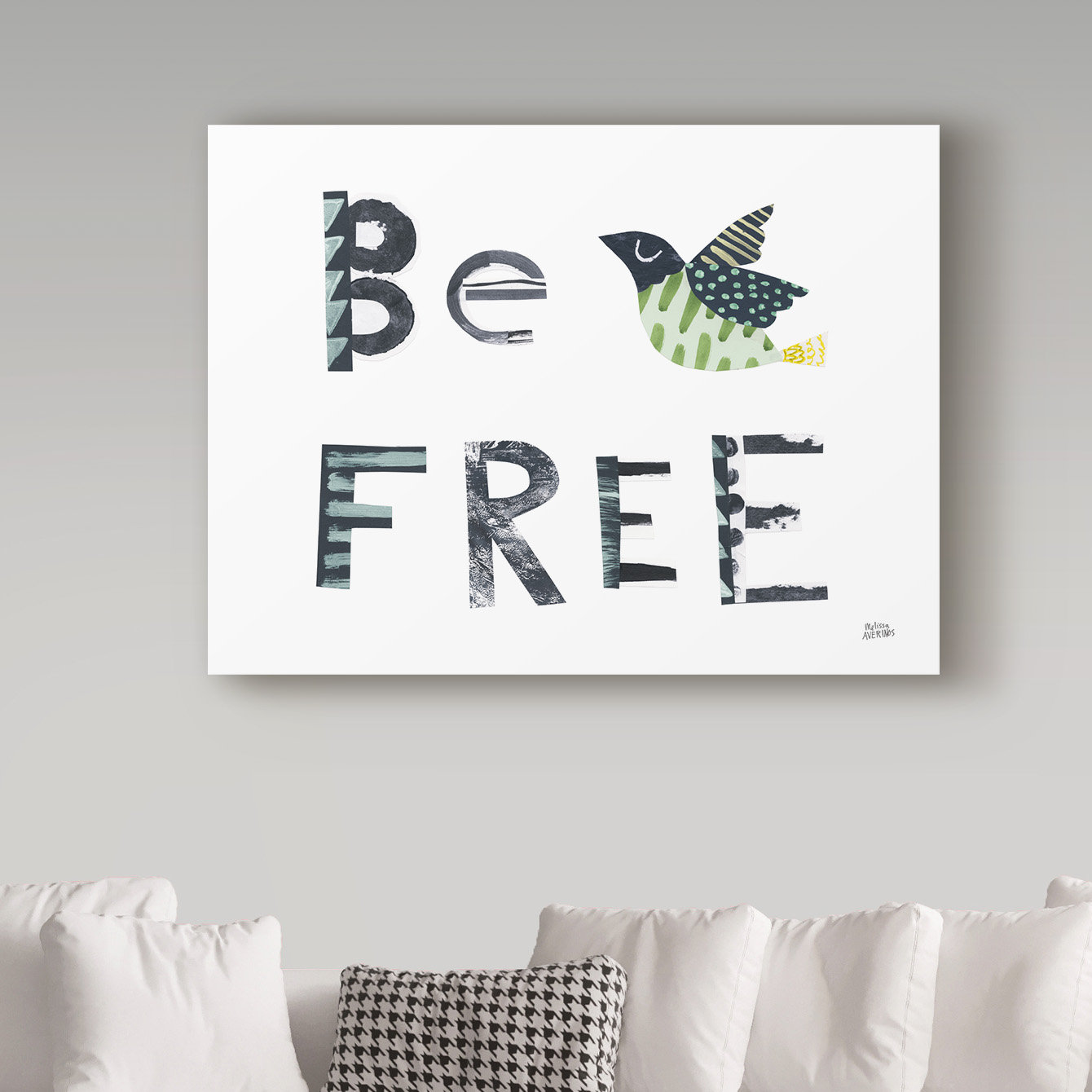 East Urban Home Bird Words I by Melissa Averinos - Wrapped Canvas ...