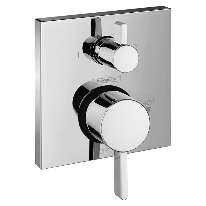 Hansgrohe Ecostat Square Pressure Balance Shower Trim with Diverter ...