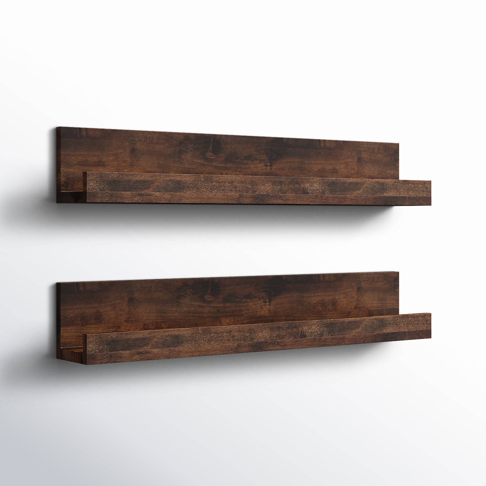 Birch Lane™ Tablette flottante en bois massif Dominique Alder et ...