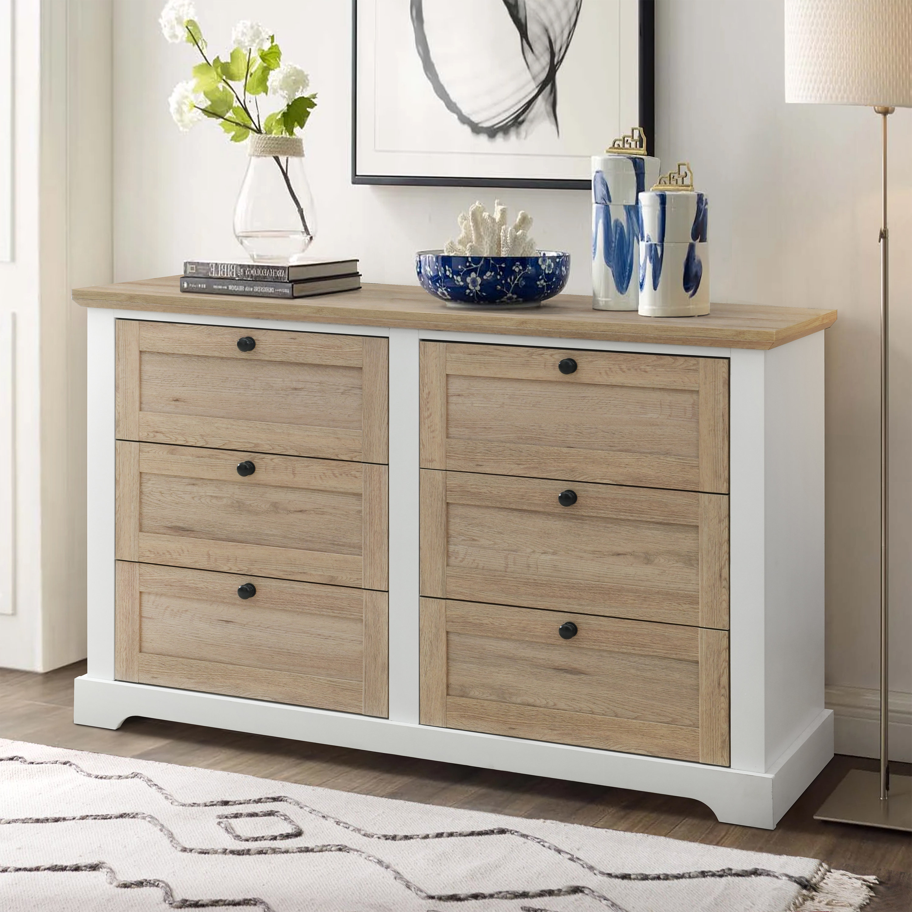 Winston Porter Jaymarion 6-Drawer Master Dresser with Interlock Drawer ...