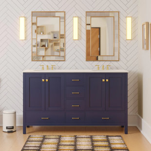 60 Inch Blue Double Vanities You'll Love | Wayfair