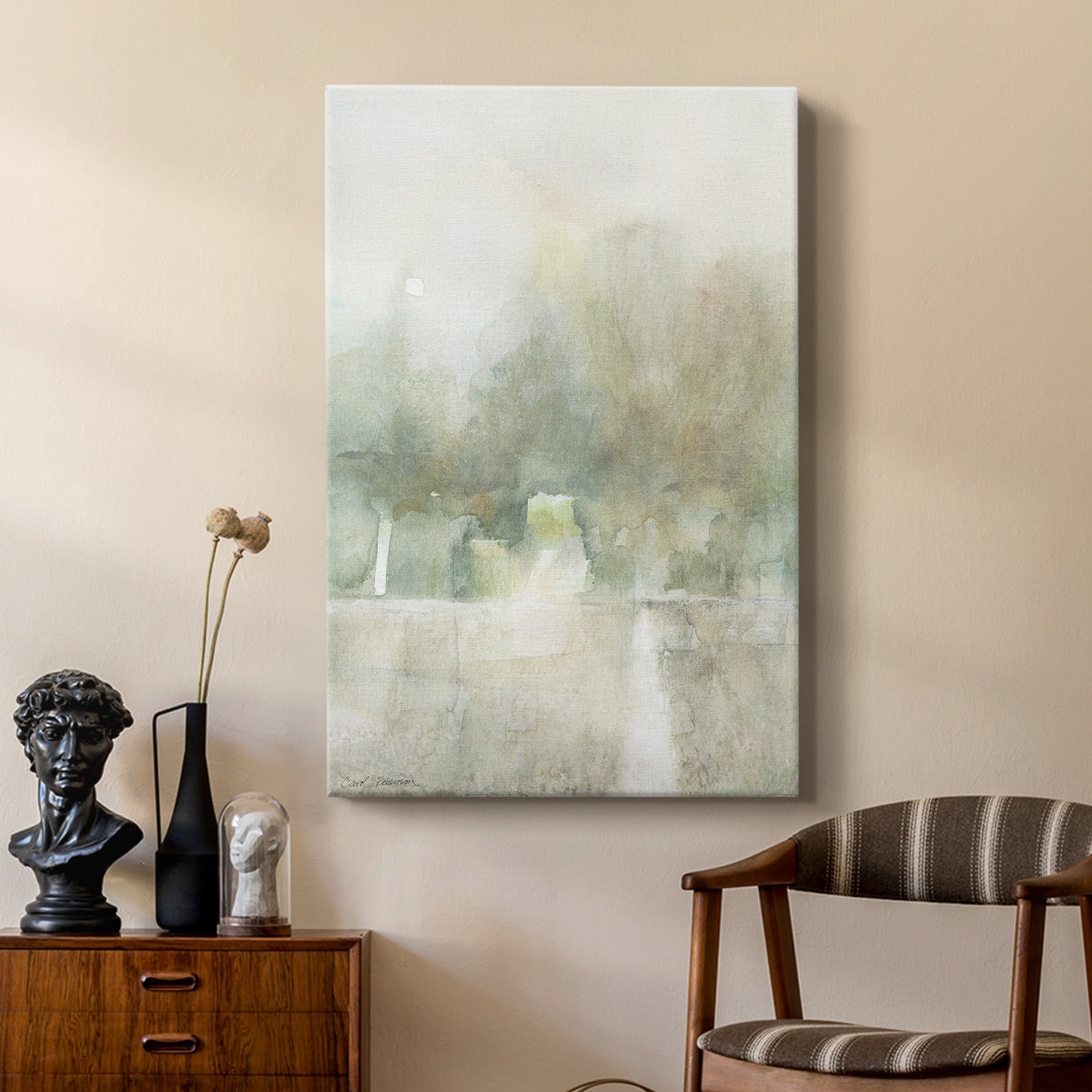 Ebern Designs Gentle Path II -Custom Wrapped Gallery Cavas | Wayfair