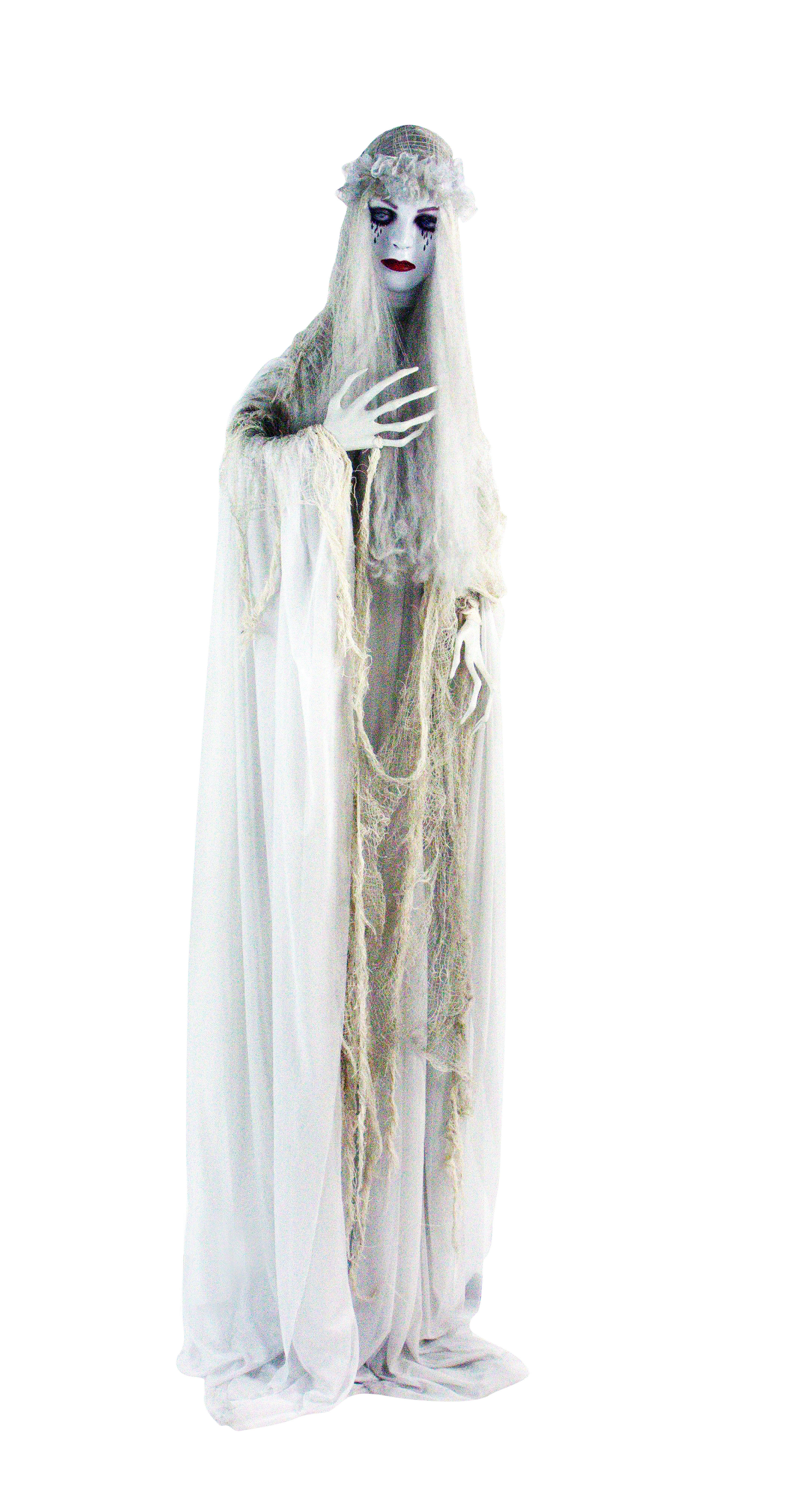 Haunted Hill Farm Life-Size Scary Ghost Bride, Halloween Animatronic ...