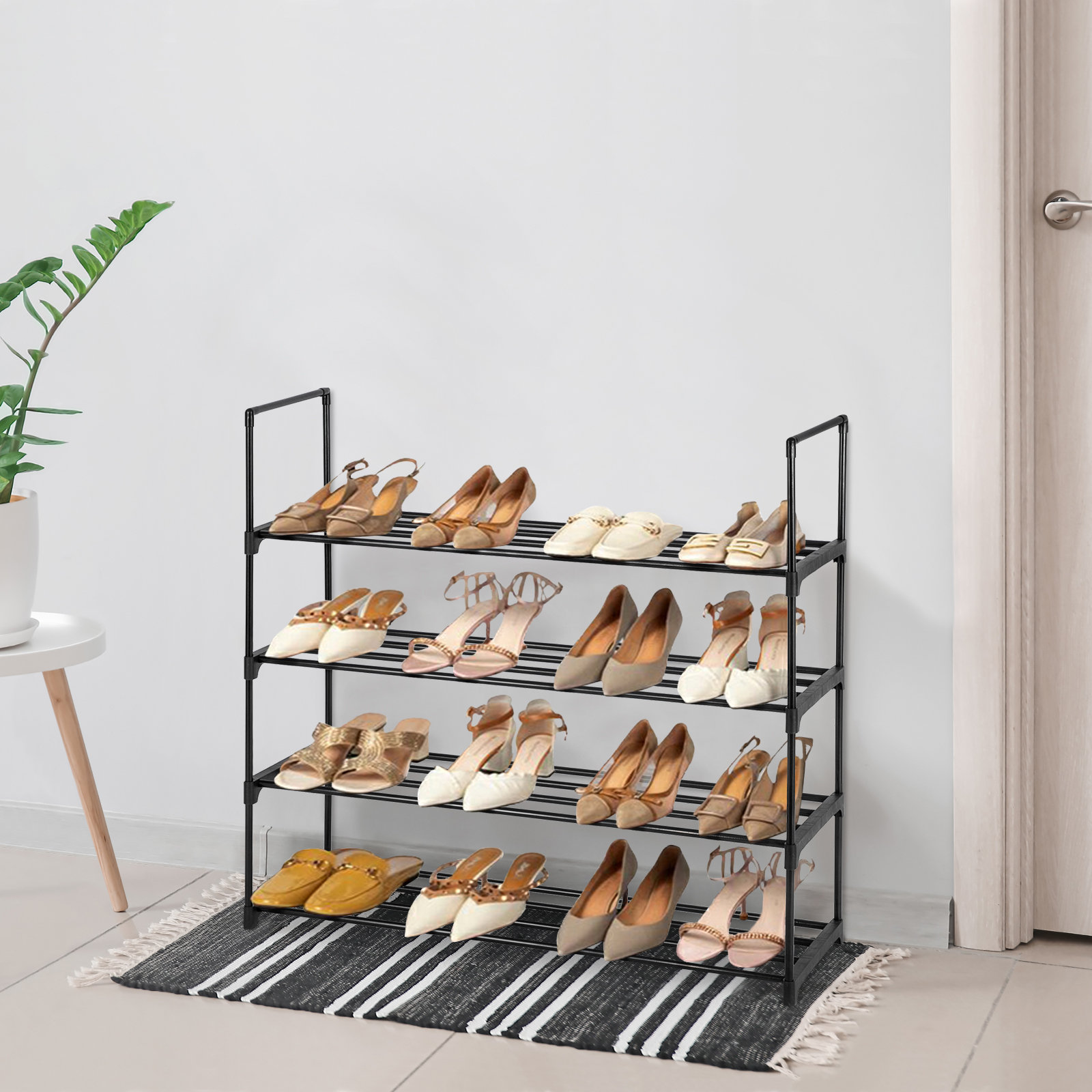 Rebrilliant 32 Pair Shoe Rack & Reviews | Wayfair