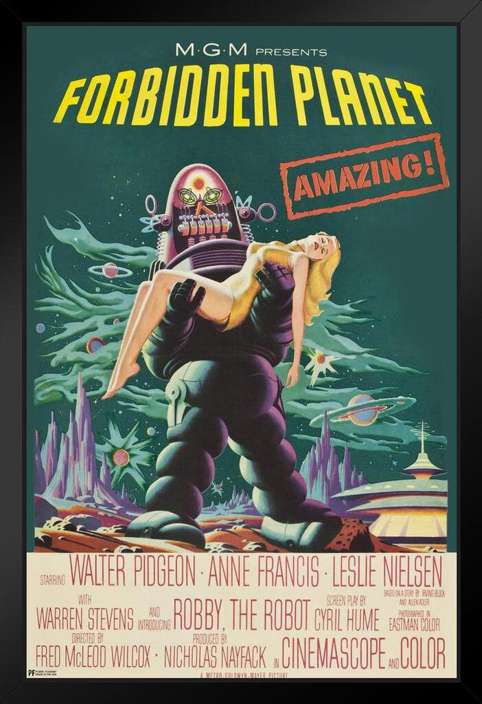 Trinx Forbidden Planet 1956 Retro Vintage Science Fiction Movies Robby ...
