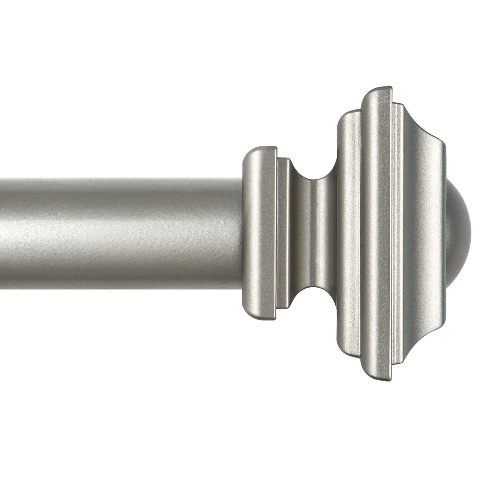 XMVJHOME Adjustable Antique Silver Curtain Rod Set For Windows 32-86 ...