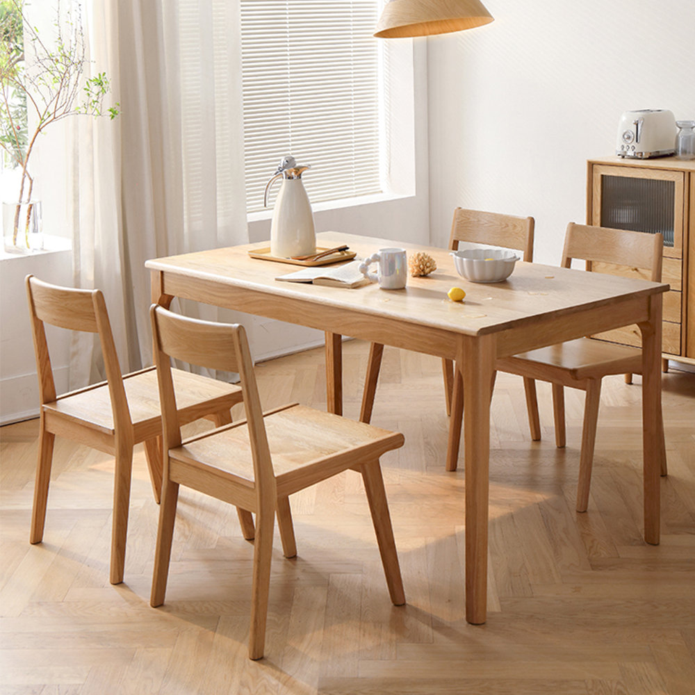 Corrigan Studio® All solid wood dining table and chair combination ...
