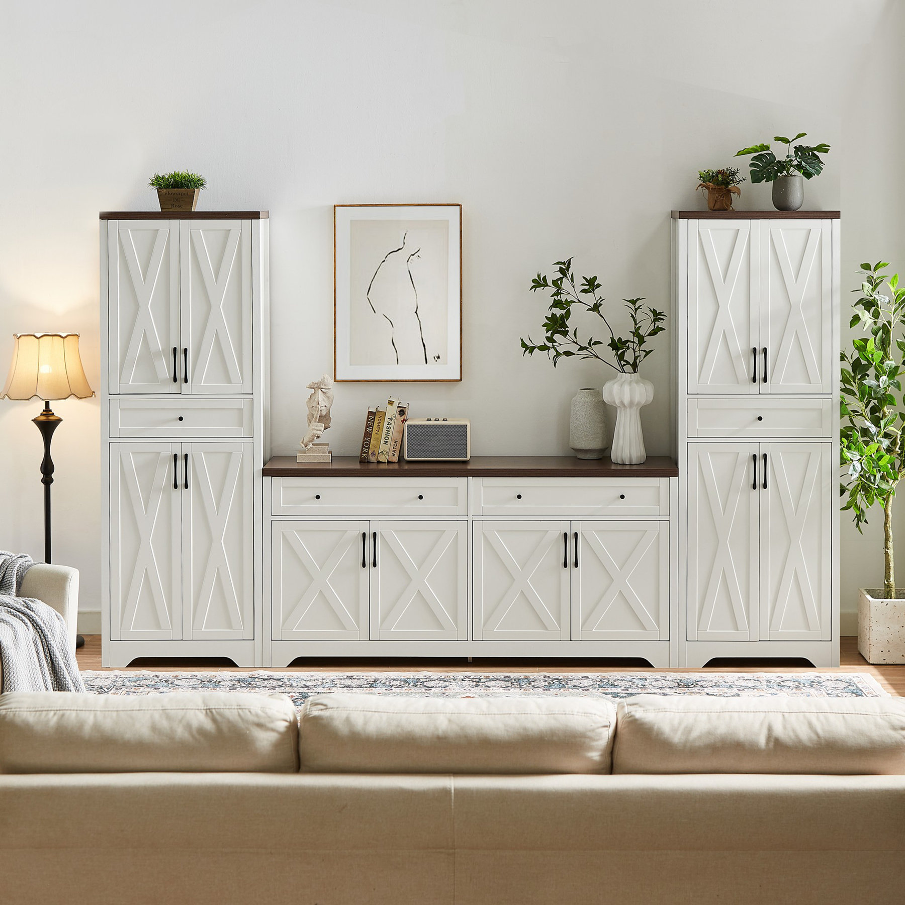 August Grove® Multi-functional storage cabinet | Wayfair