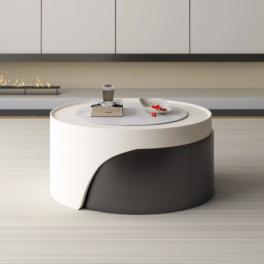 Orren Ellis Cream-style light luxury retractable coffee table | Wayfair