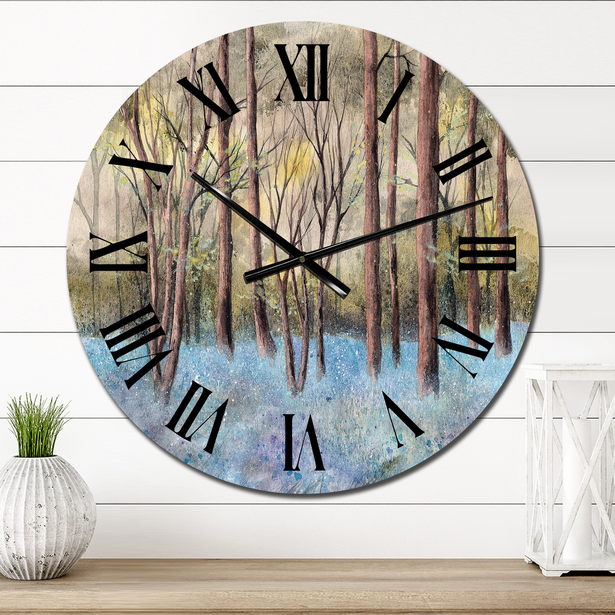 East Urban Home Green Forest With Tall Trees And A Bluebell Glade ...