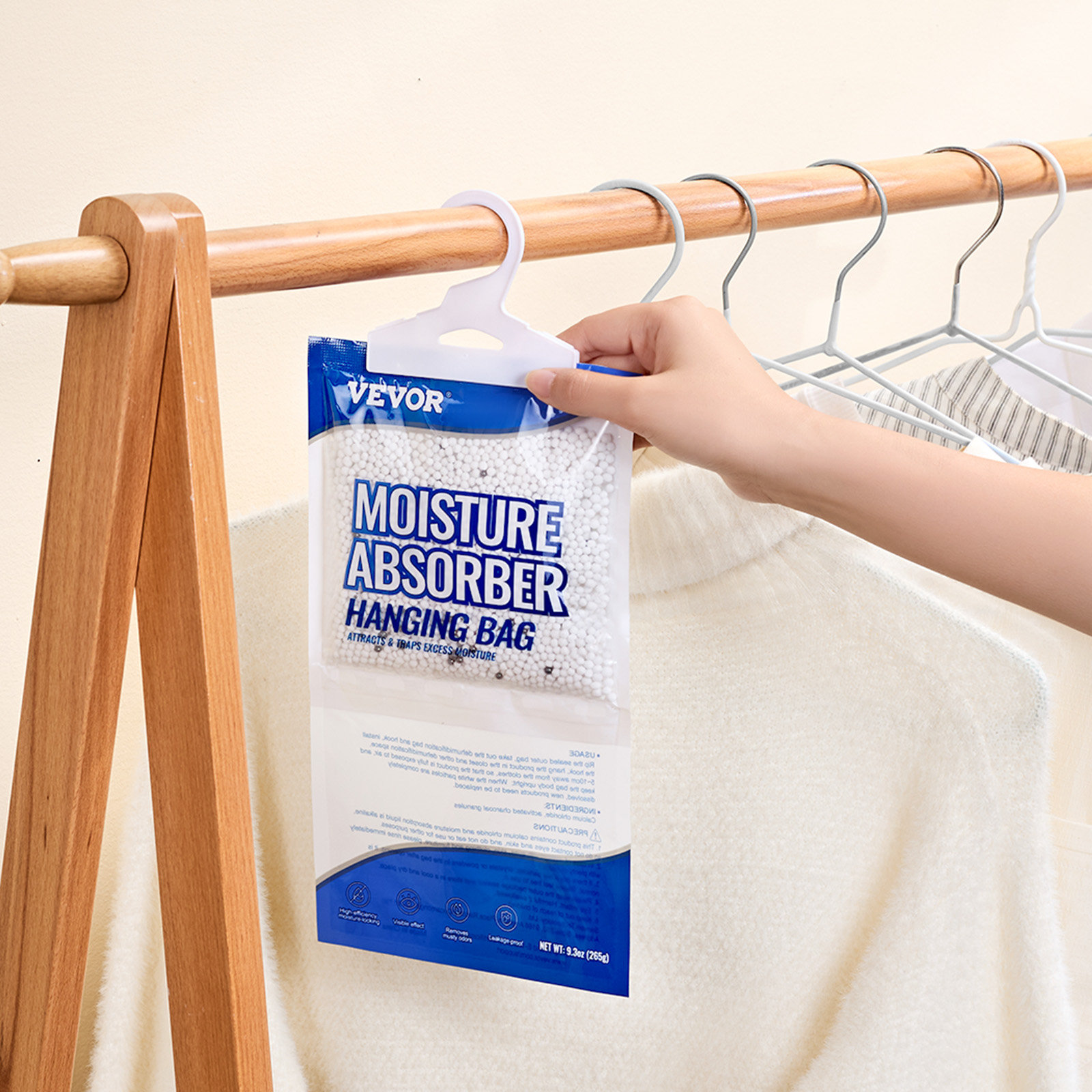 Stellweilan Tessberg Hanging Moisture Absorber, 9.3 oz Hanging Closet ...