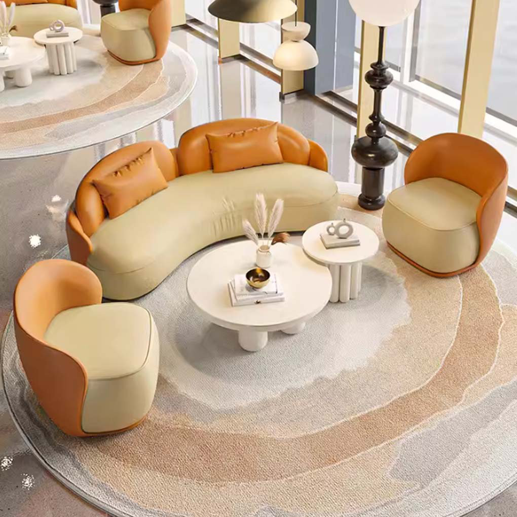 Lumina Home 4- Piece Faux Leather Reception Set - Wayfair Canada