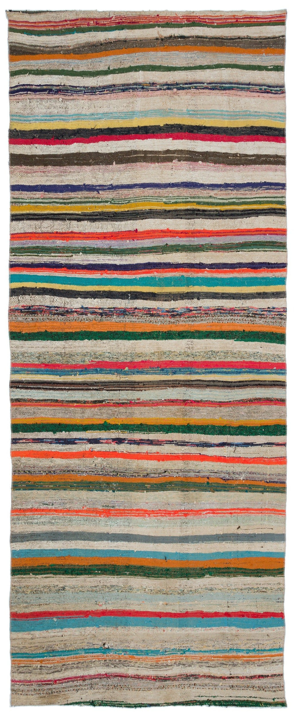 Foundry Select Ruta Beige Striped Wool Handmade Area Rug - Wayfair Canada