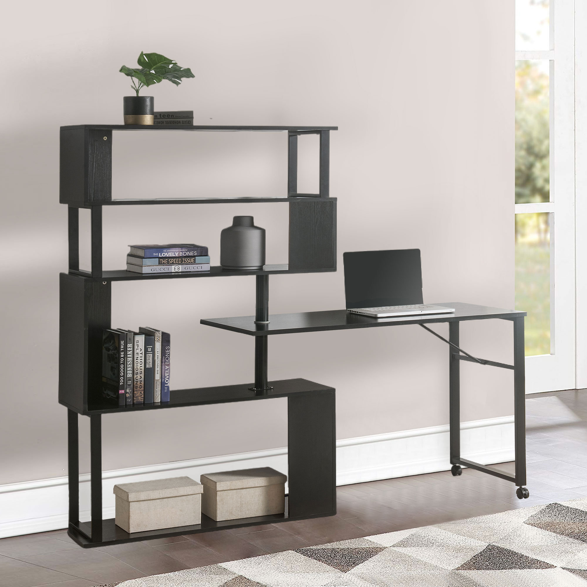 Wrought Studio Home Office Computer Desk L-Shaped Corner Table ...