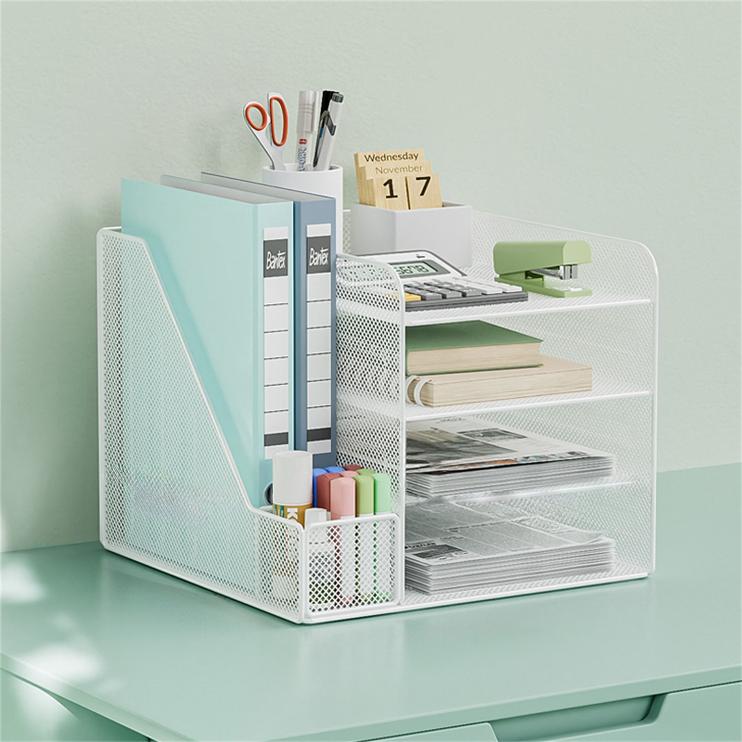 Hokku Designs Markeida Metal Desk Organizer | Wayfair