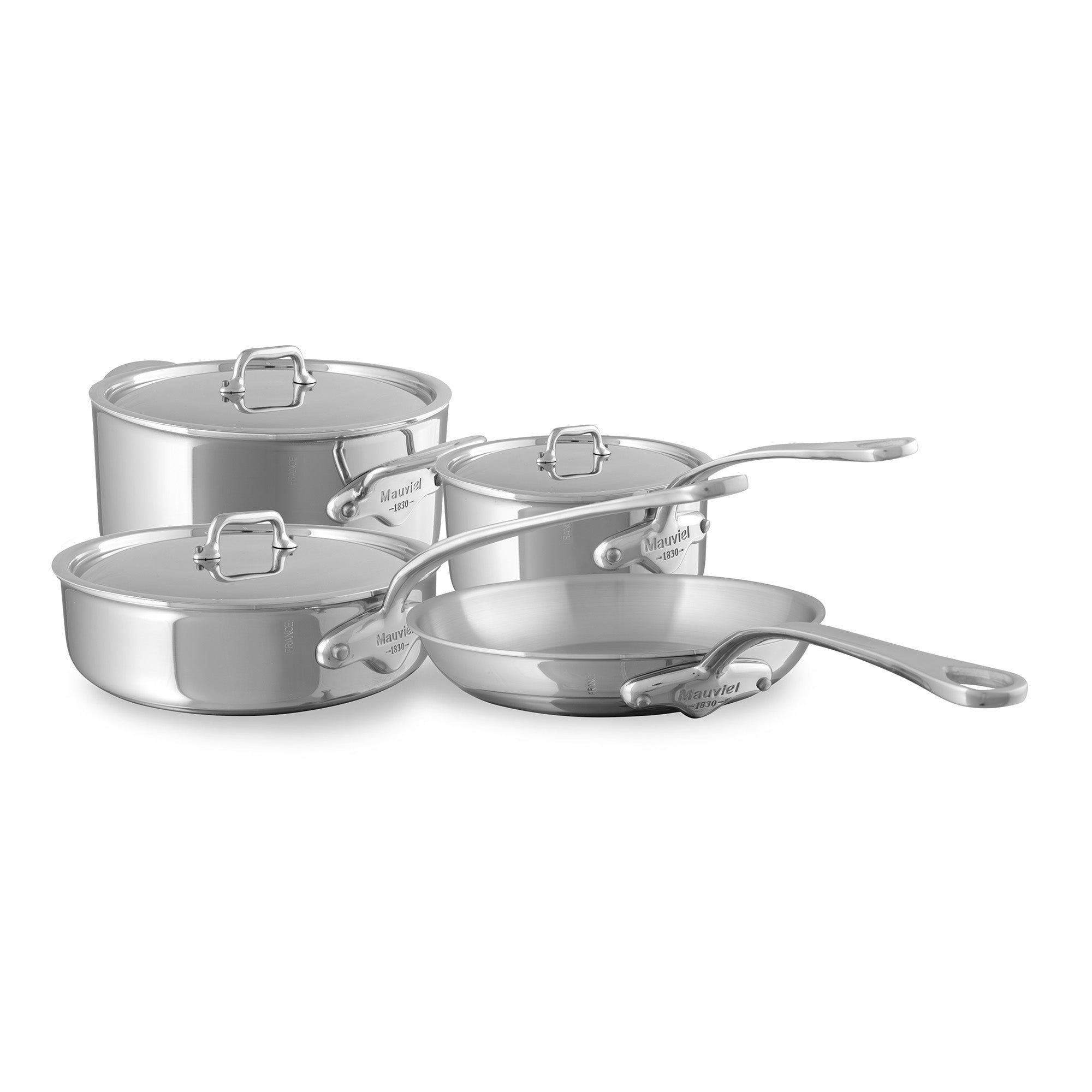 Mauviel M'URBAN 4 Tri-Ply 7-Piece Cookware Set With Cast Stainless ...
