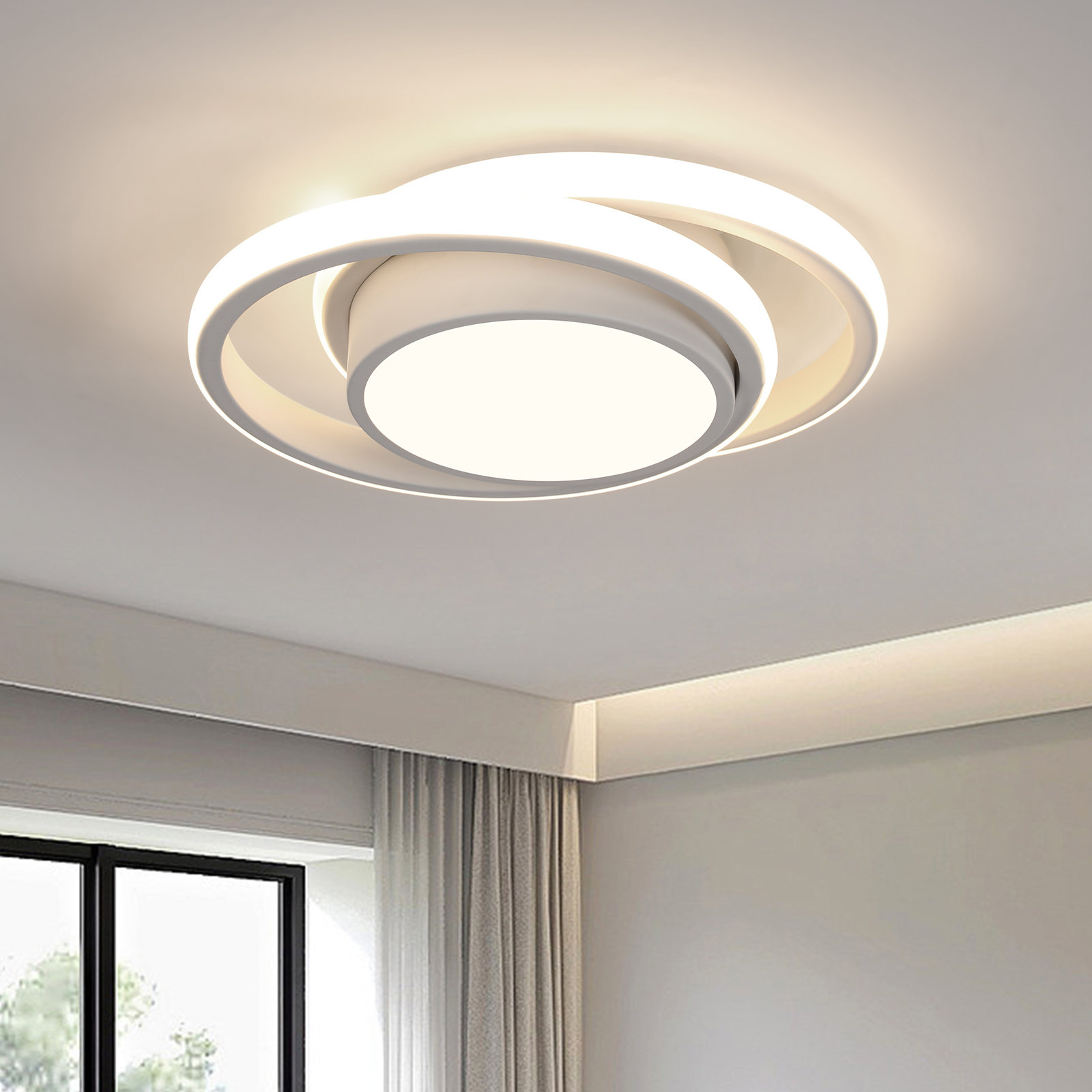 Metro Lane Azarion 2-Light 28cm led Flush Mount Ceiling Light | Wayfair ...