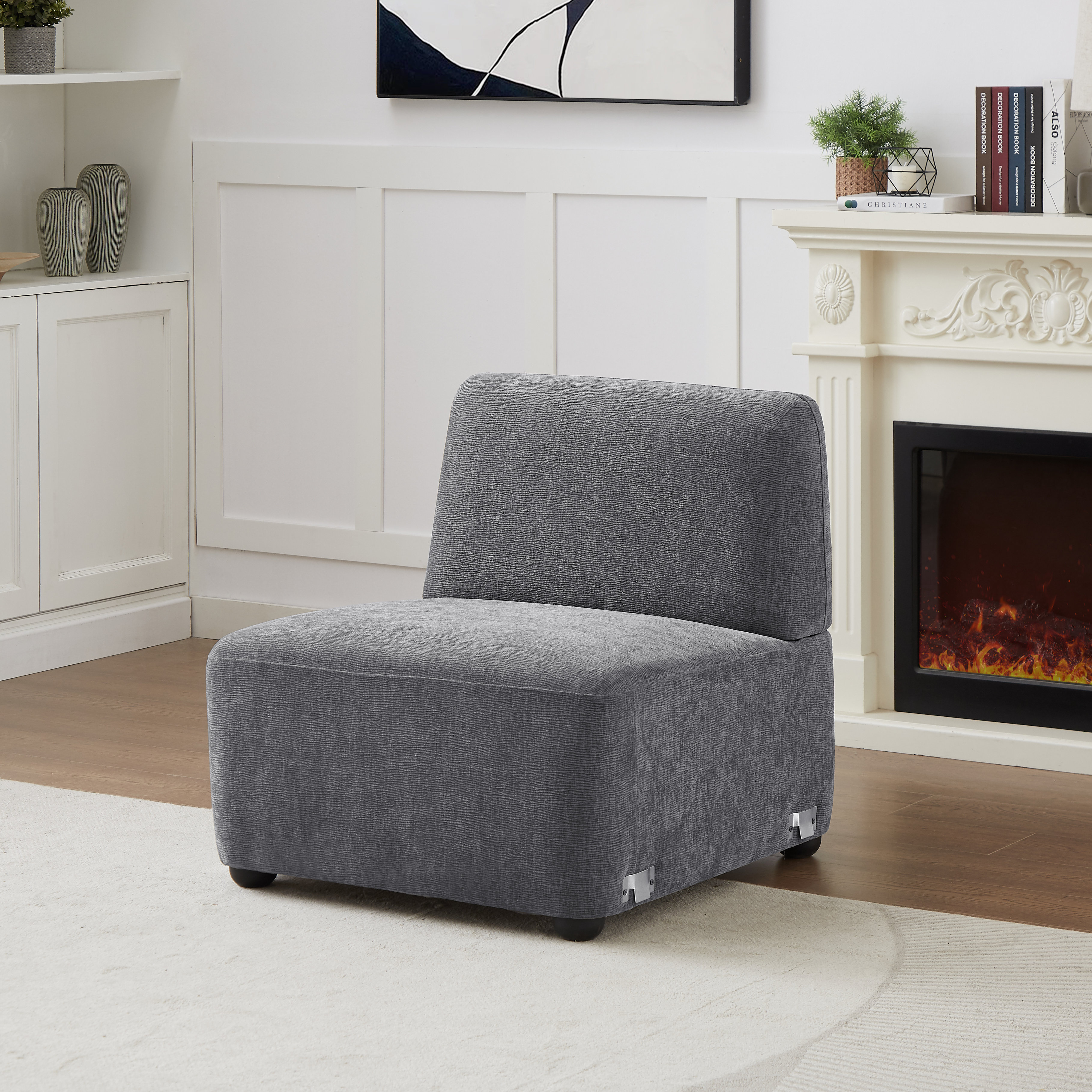 Wrought Studio™ Kandria Upholstered Slipper Chair | Wayfair