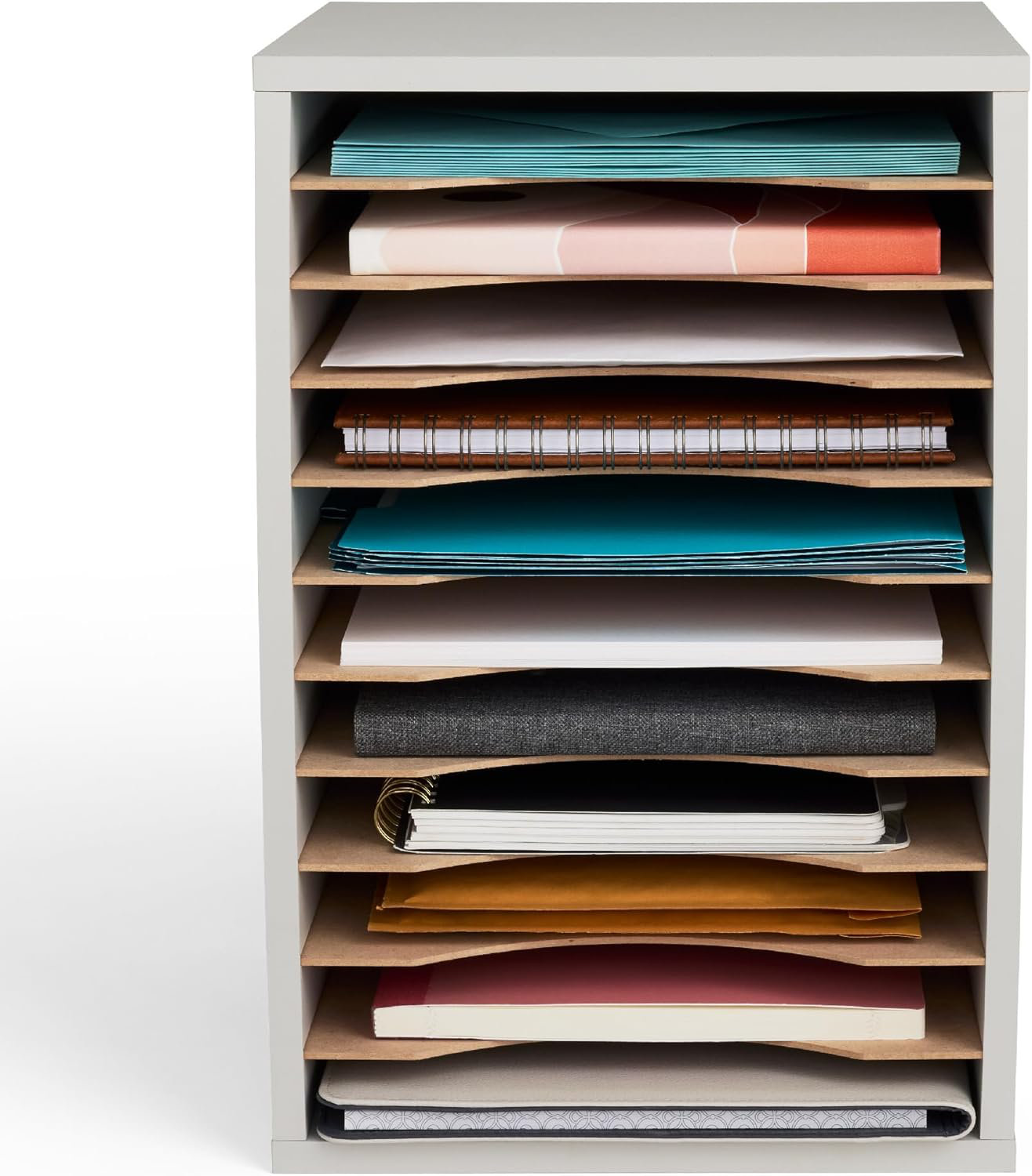 MAGNUM APPLIANCES Vertical Literature Organizer, 11 Compartments ...