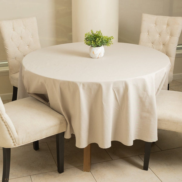 Latitude Run® Lyneisha Round Cotton Tablecloth | Wayfair
