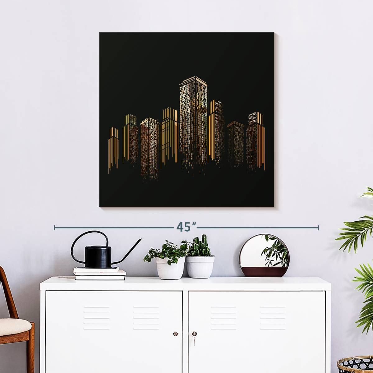 Ebern Designs Lilie Modern Abstract Buildings - Wayfair Canada