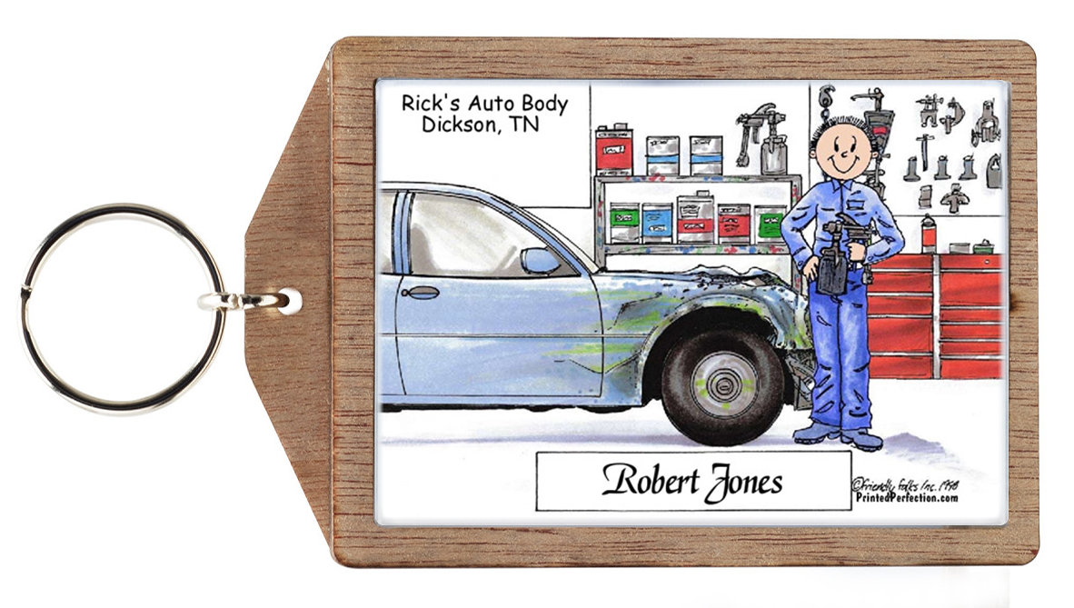 Printed Perfection Personalized Auto Body - Male Key Chain | Wayfair