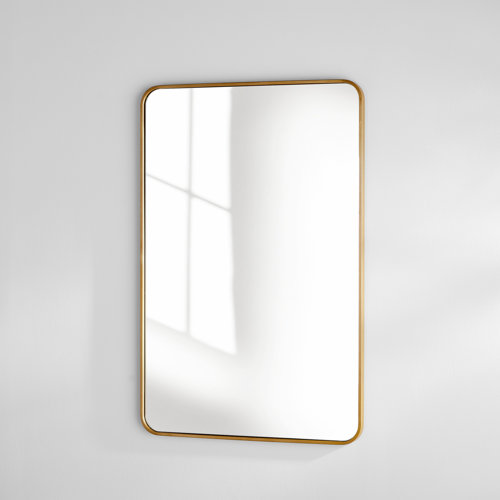 RE/FINE™ Sabine Metal Rounded Rectangle Wall Mirror & Reviews | Wayfair