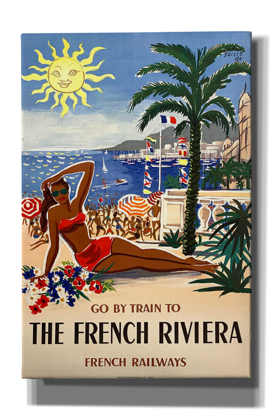 Bay Isle Home™ " Go By Train To The French Riviera 1955 By Herve Baille ...
