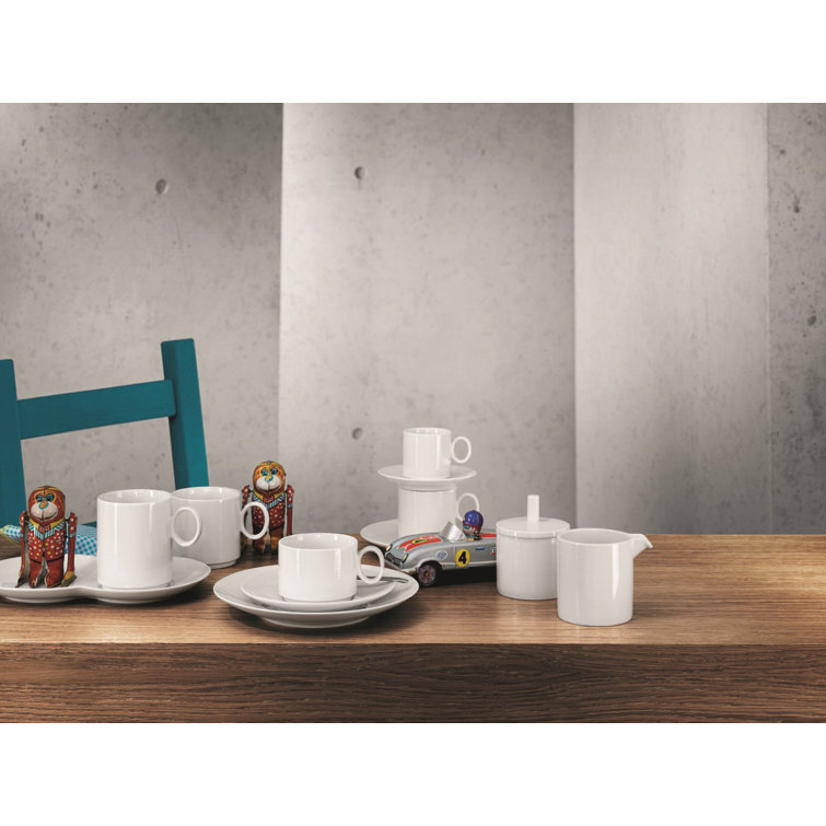 Thomas Loft Weiss Porcelain China Saucer Set | Perigold