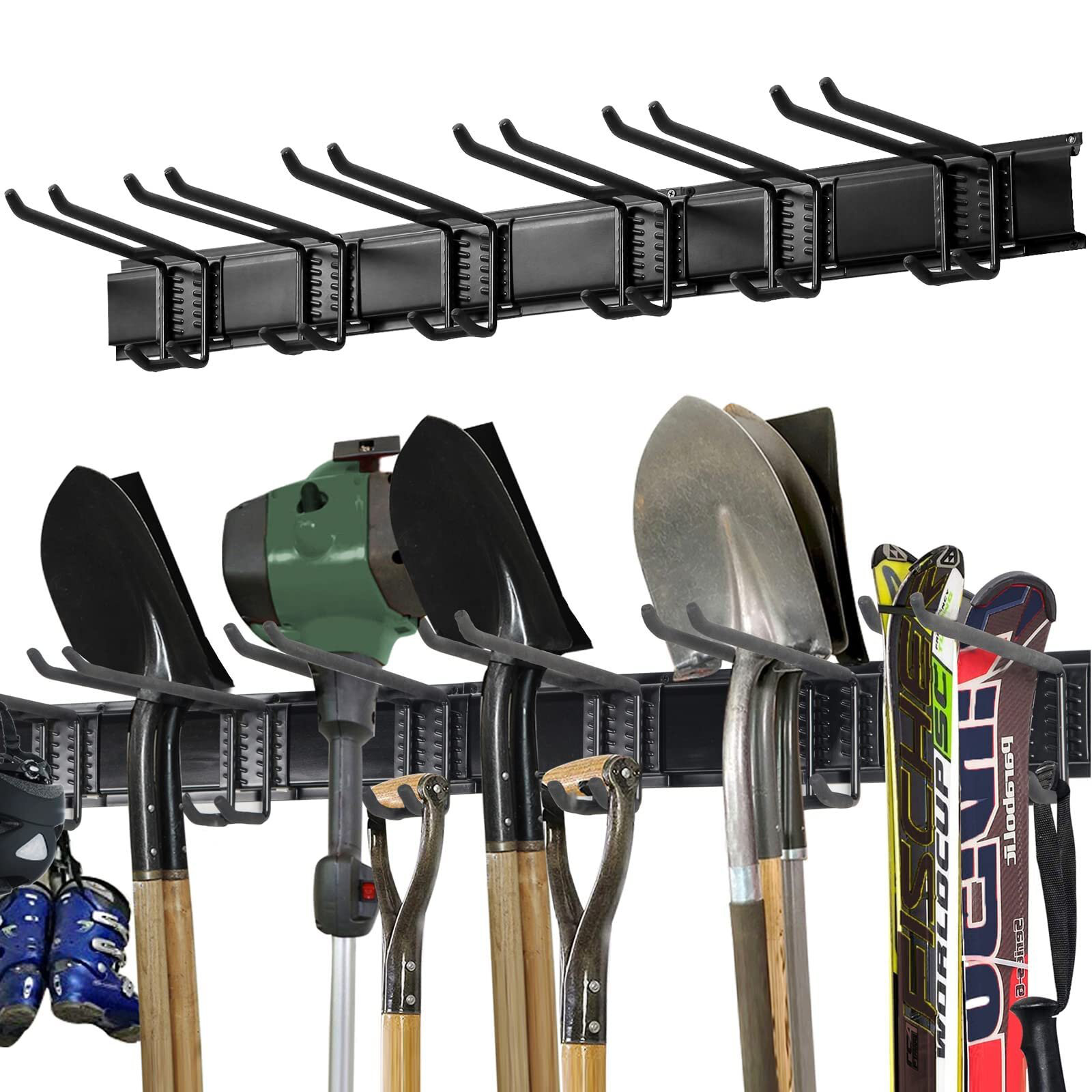 17 Stories Wall Mount Tool Storage Rack, Heavy Duty Garage Storage Tool ...